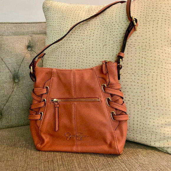 Jessica Simpson | Bags | Jessica Simpson Pink Rose And Gold Tone Accent ...